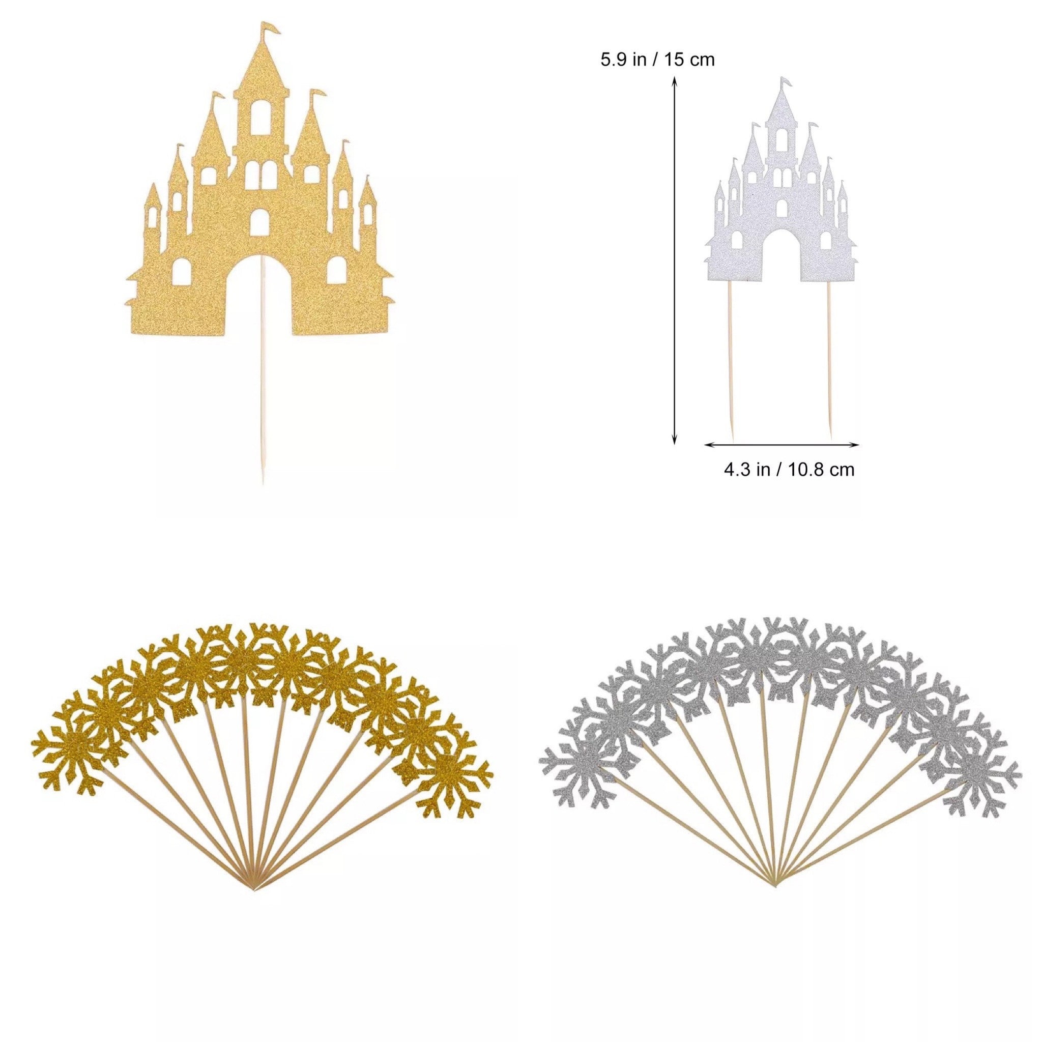 Disney Anna/elsa Princess Cake /cupcake Toppers With - Etsy Australia