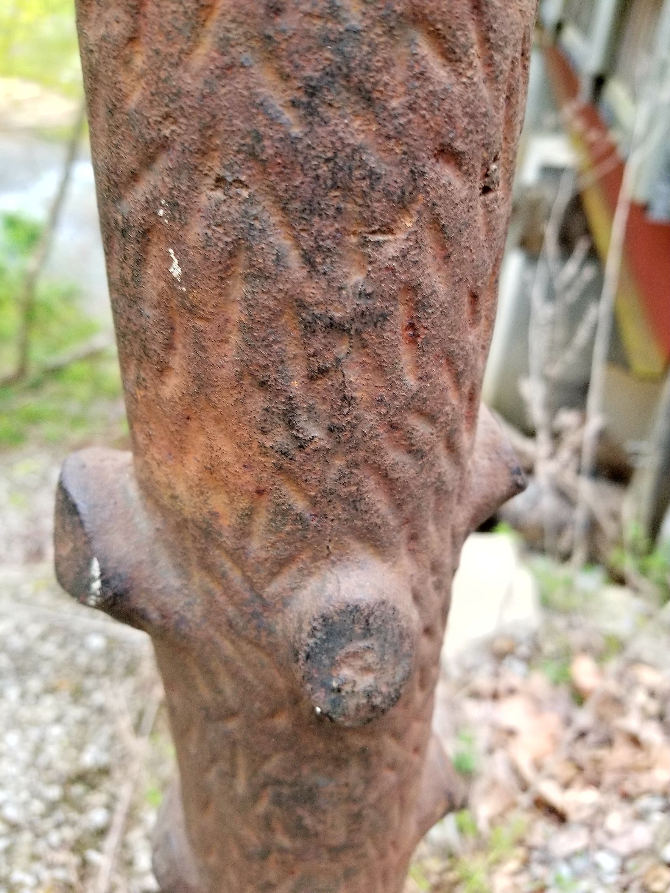 SOLD *** Antique American Cast Iron Hitching Post Tree Form Museum ...