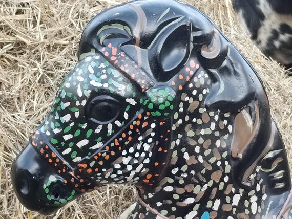 Vintage Horse Child's Toy Child's Riding Horse Rare | Etsy