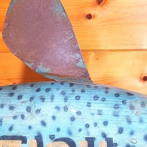 A+ One of A Kind Rare Large Unique Antique Folk Art Metal Catfish Hand ...