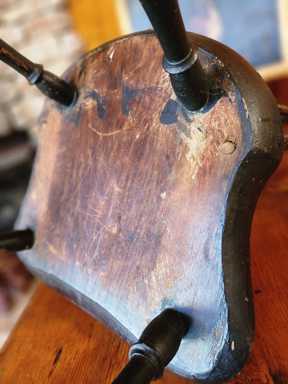 1780 American Bow-back 7 Spindle Black Original Windsor Chair - Etsy