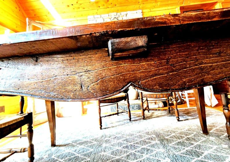 1 * 1700s Plank Provence French Country Table Five Plank Authentic Late ...
