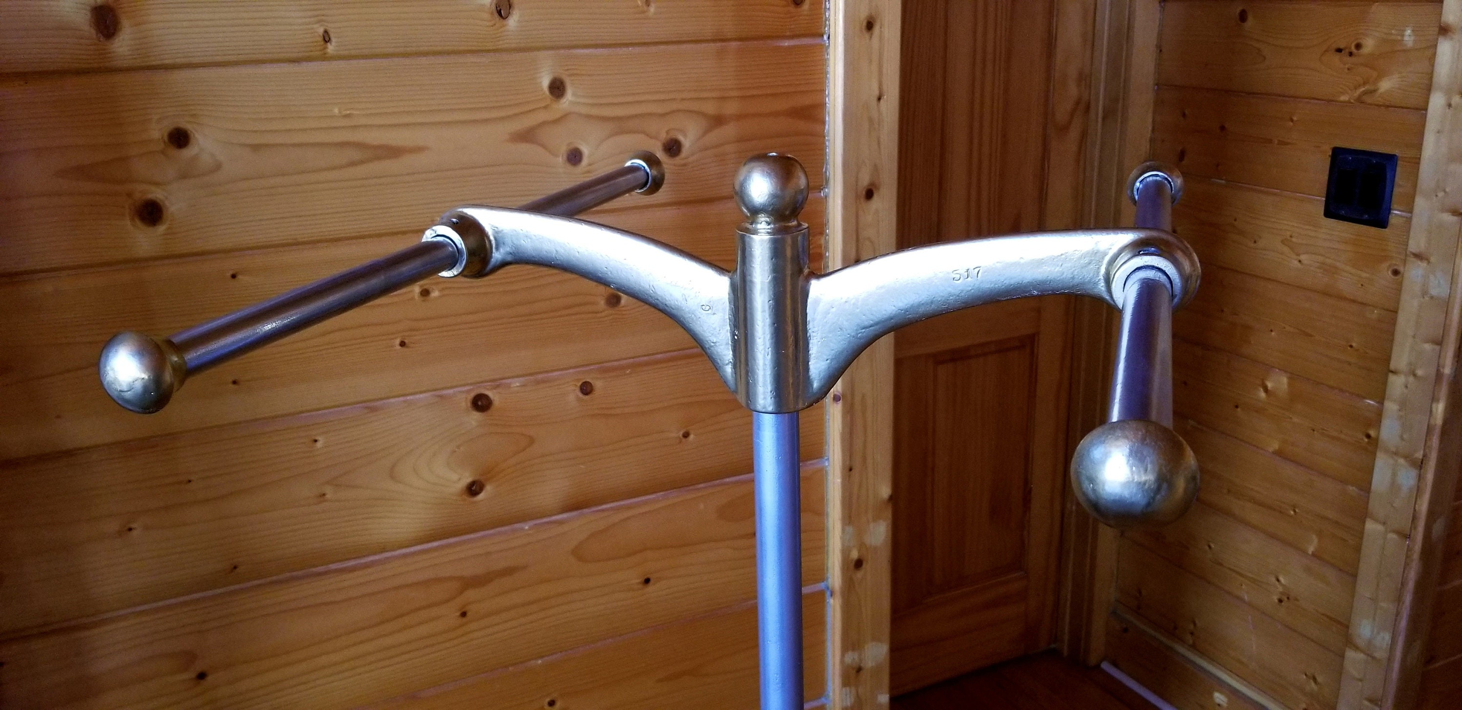 A* SOLD *antique French Art Deco Garment Rack Super Quality Cast Iron ...