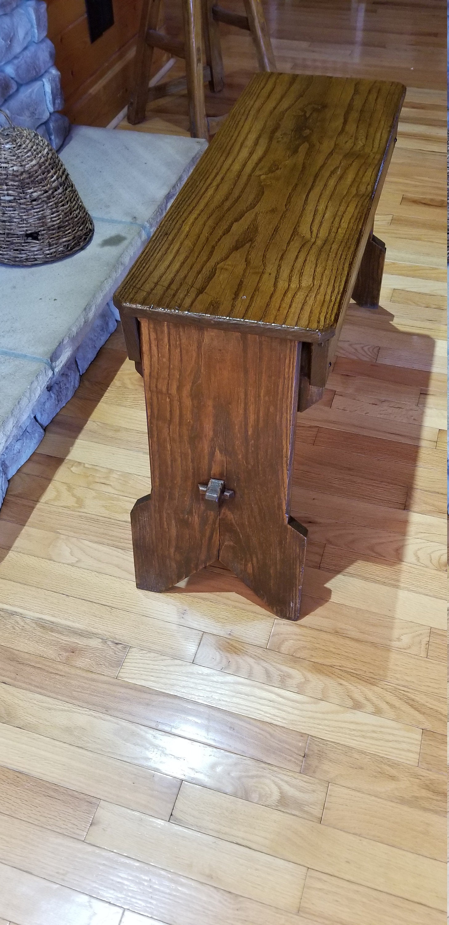 1**1800S Authentic Rare French Shaker Bucket Bench Original Pine ...