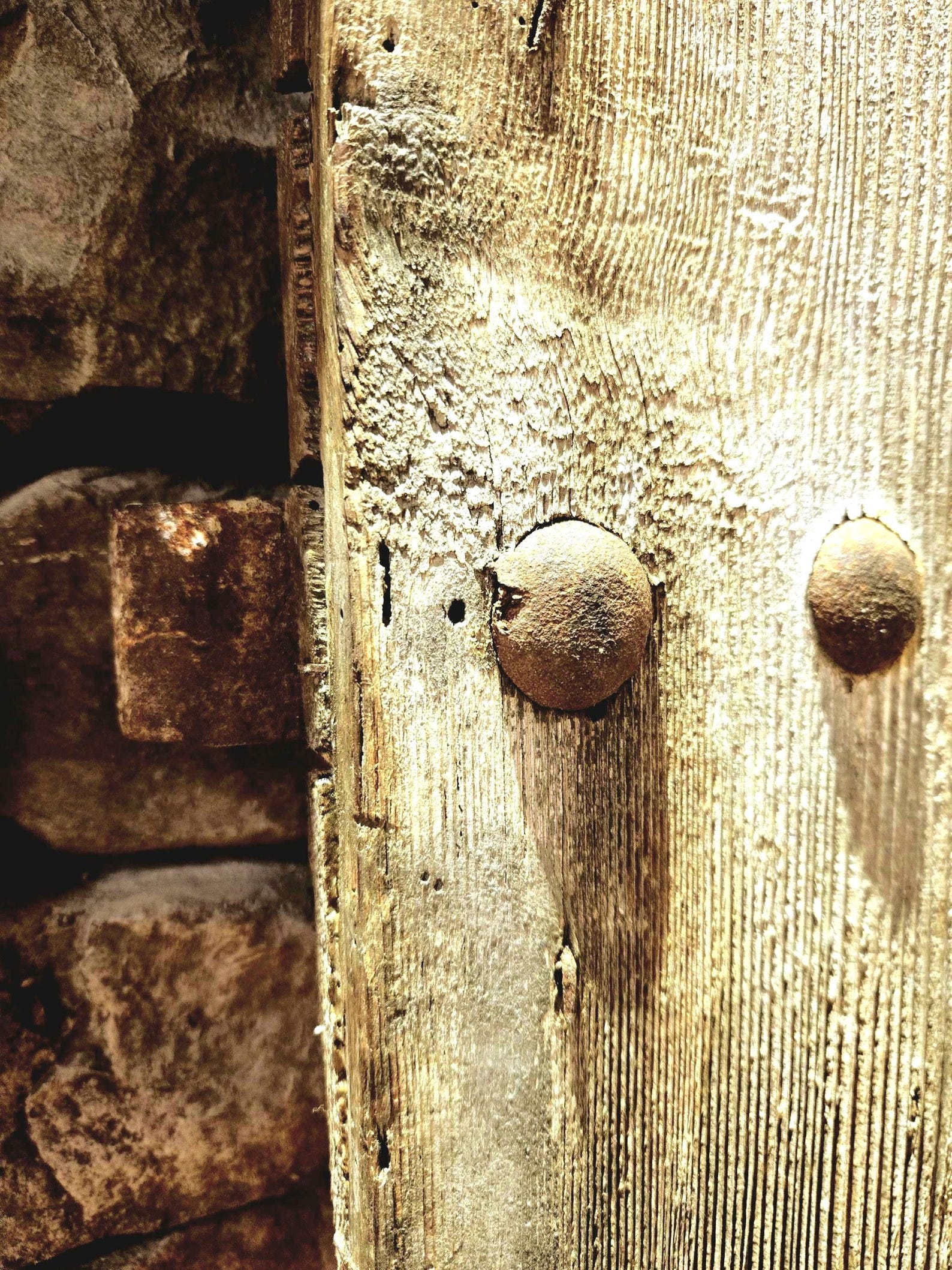 1700s French Chestnut Wine Cellar Door With Original Old Window Old ...
