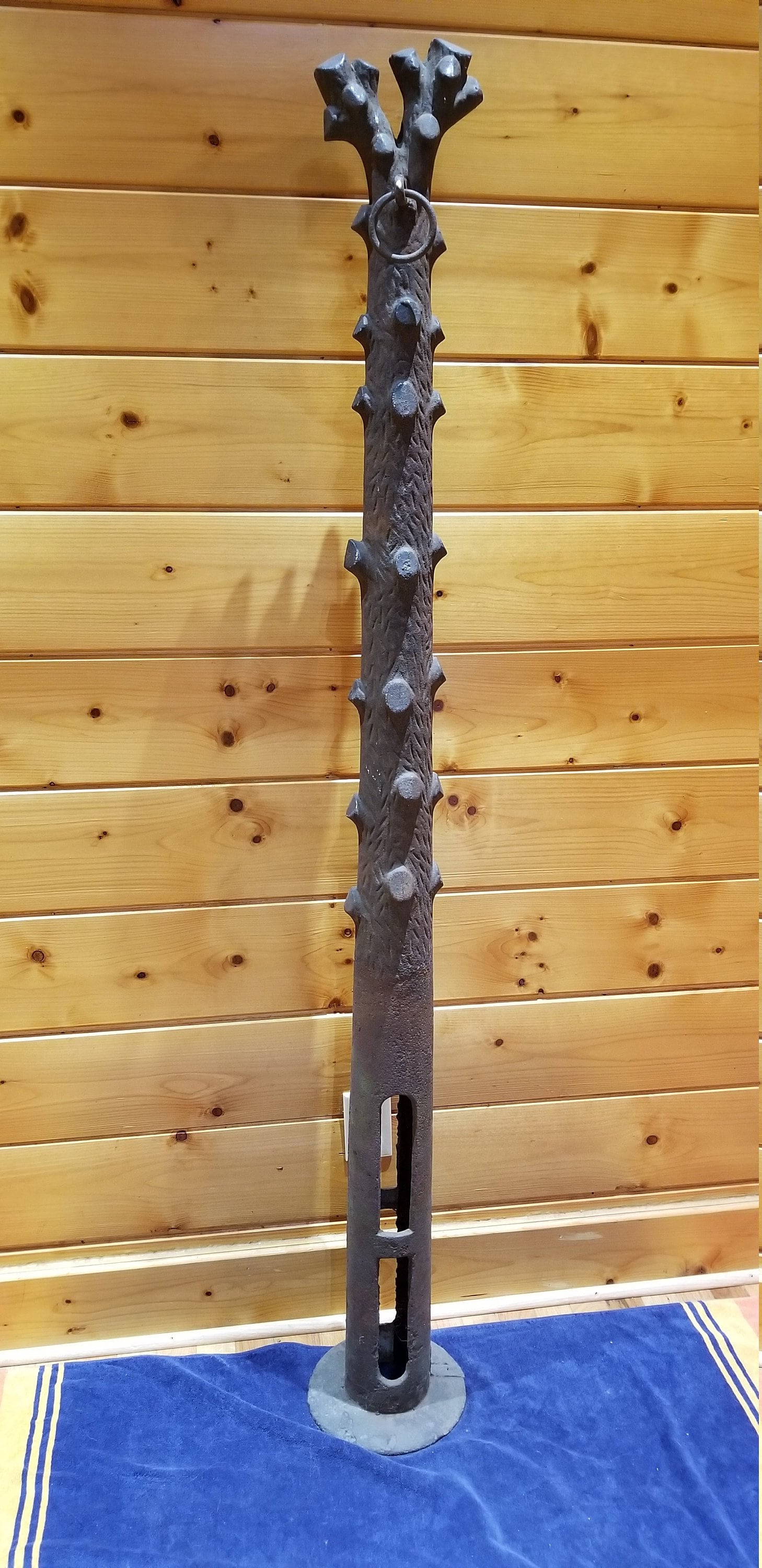 SOLD *** Antique American Cast Iron Hitching Post Tree Form Museum ...