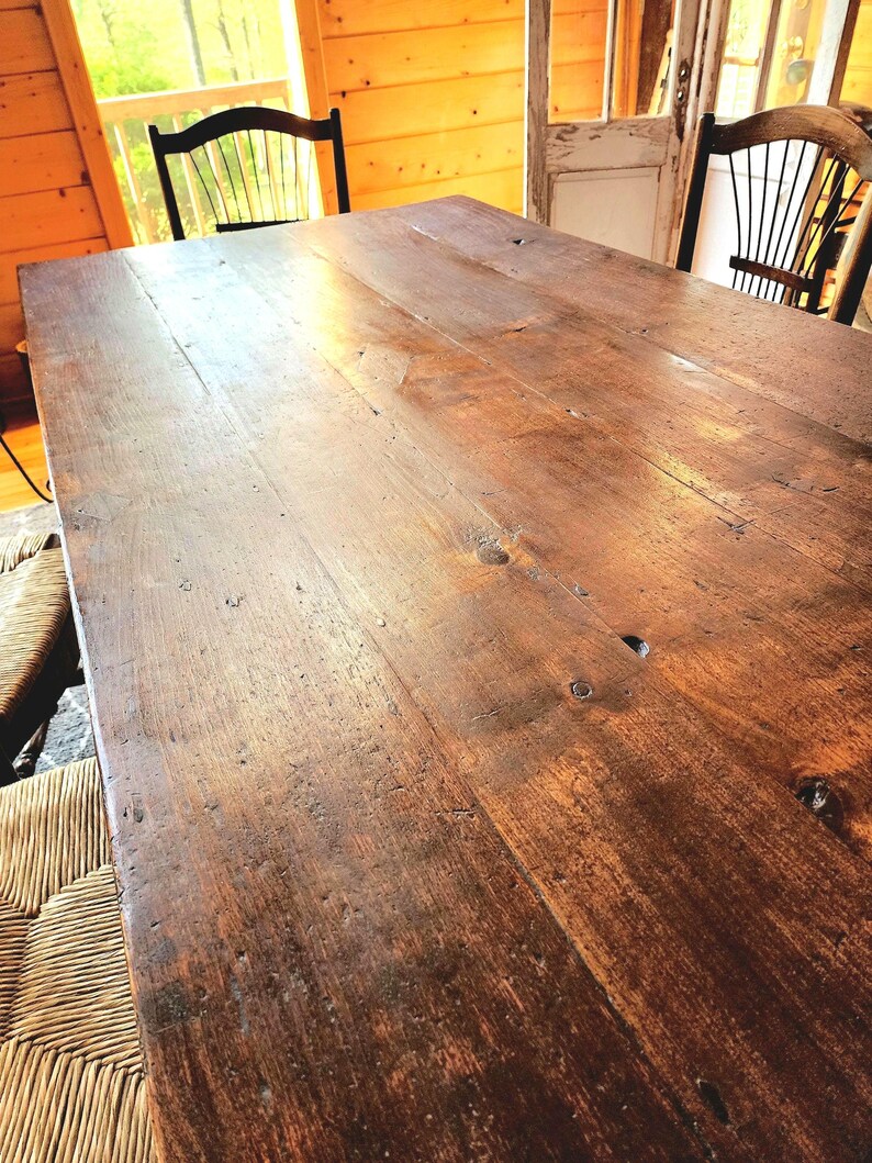 1 * 1700s Plank Provence French Country Table Five Plank Authentic Late ...