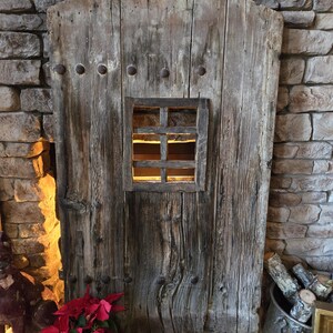 1700s French Chestnut Wine Cellar Door With Original Old Window Old ...