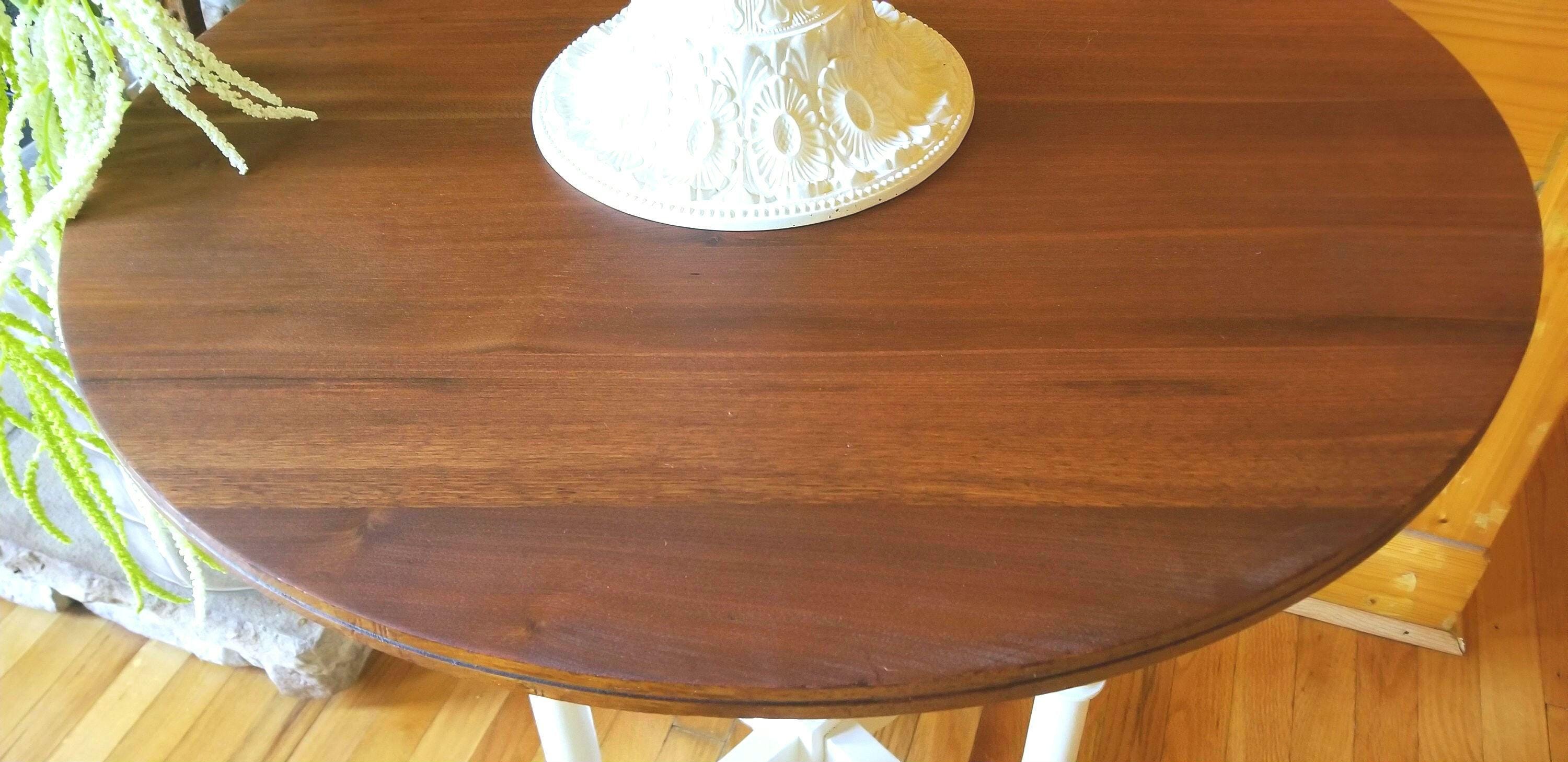 1 * Vintage Antique Cherry Table Round Cherry Table Faux Bamboo Wood ...