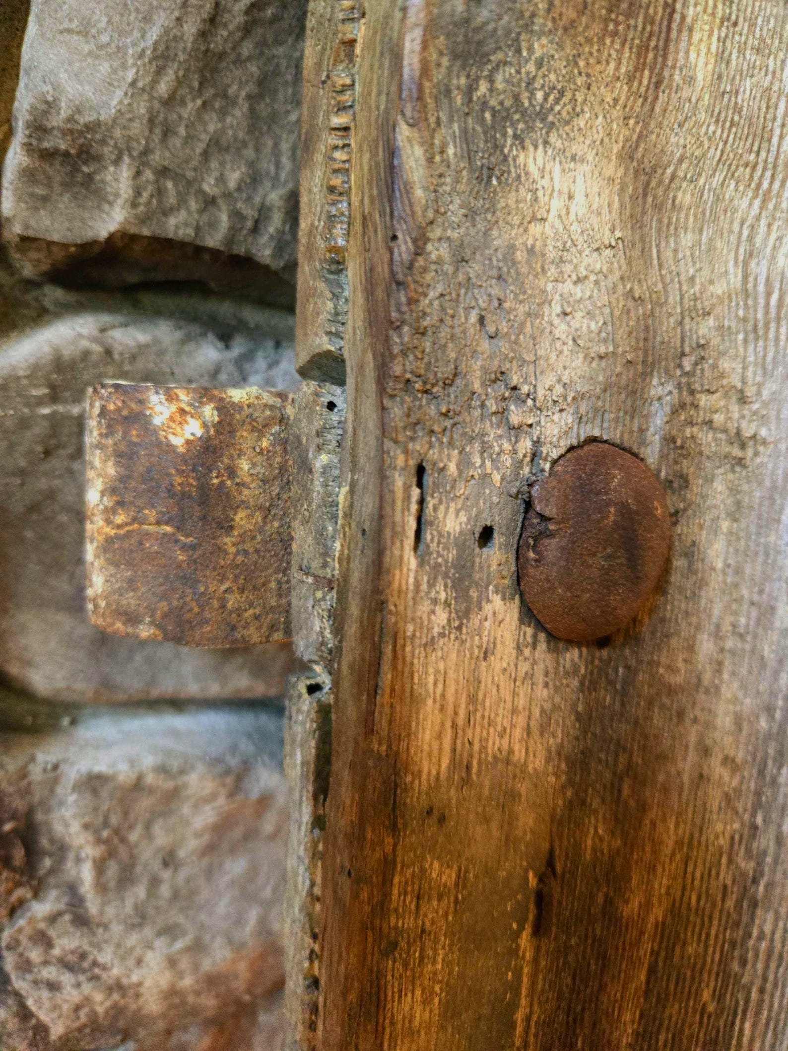 1700s French Chestnut Wine Cellar Door With Original Old Window Old ...
