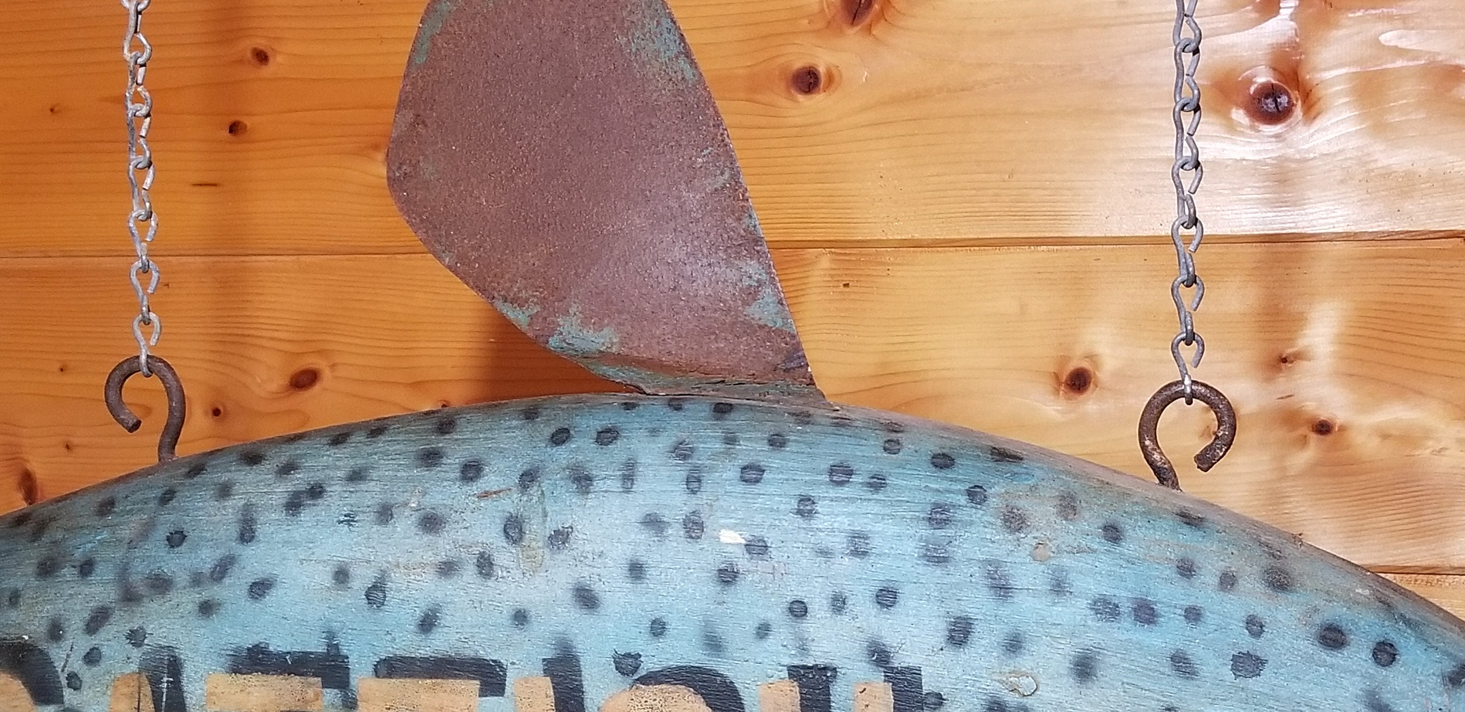 A One of A Kind Rare Large Unique Antique Folk Art Metal Catfish Hand ...