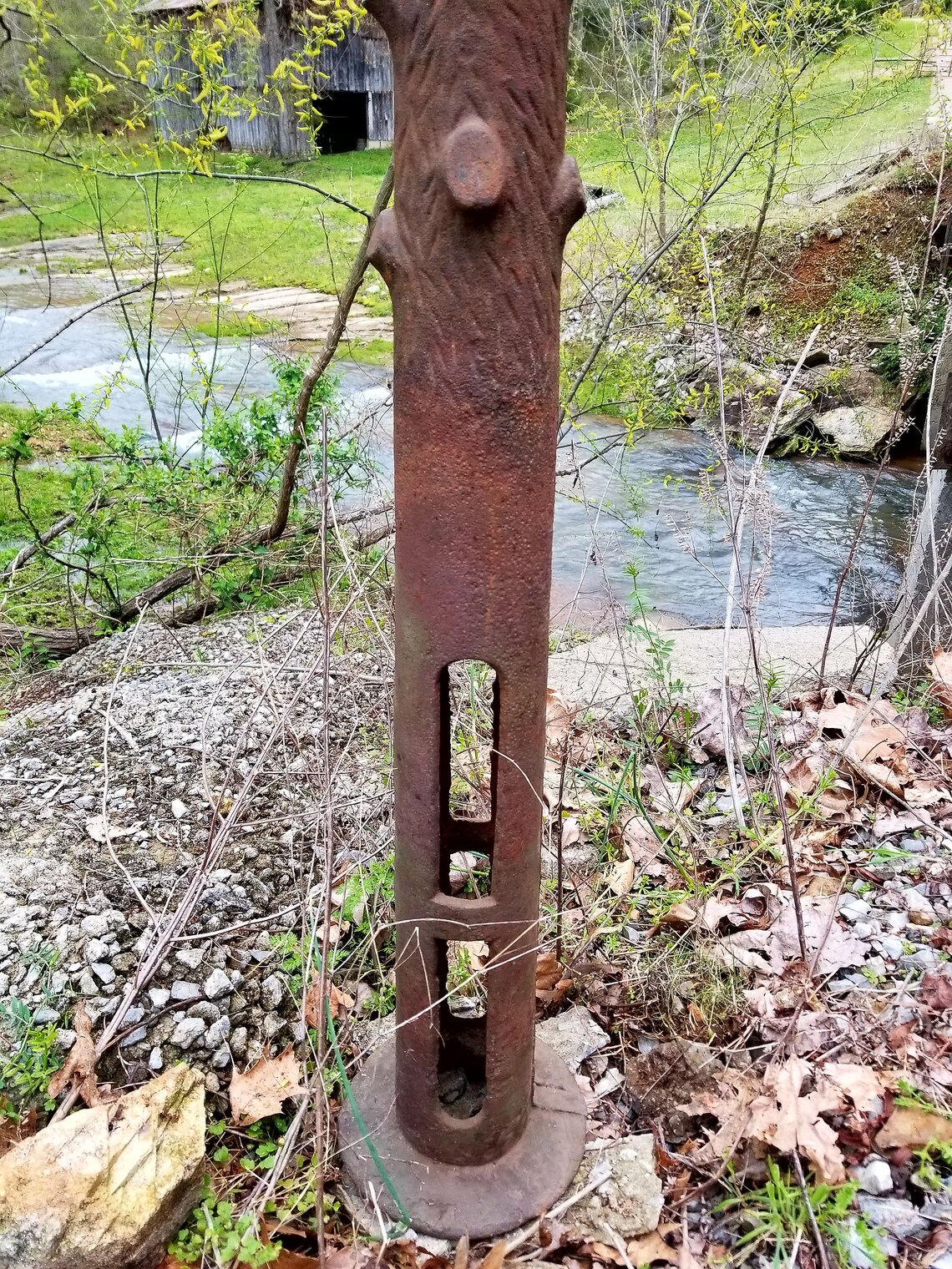 SOLD Antique American Cast Iron Hitching Post Tree Form - Etsy