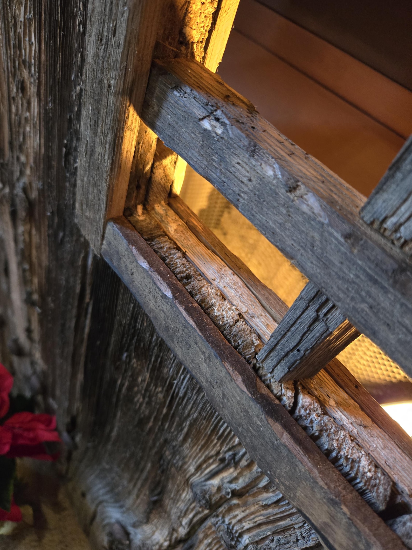 1700s French Chestnut Wine Cellar Door With Original Old Window Old ...