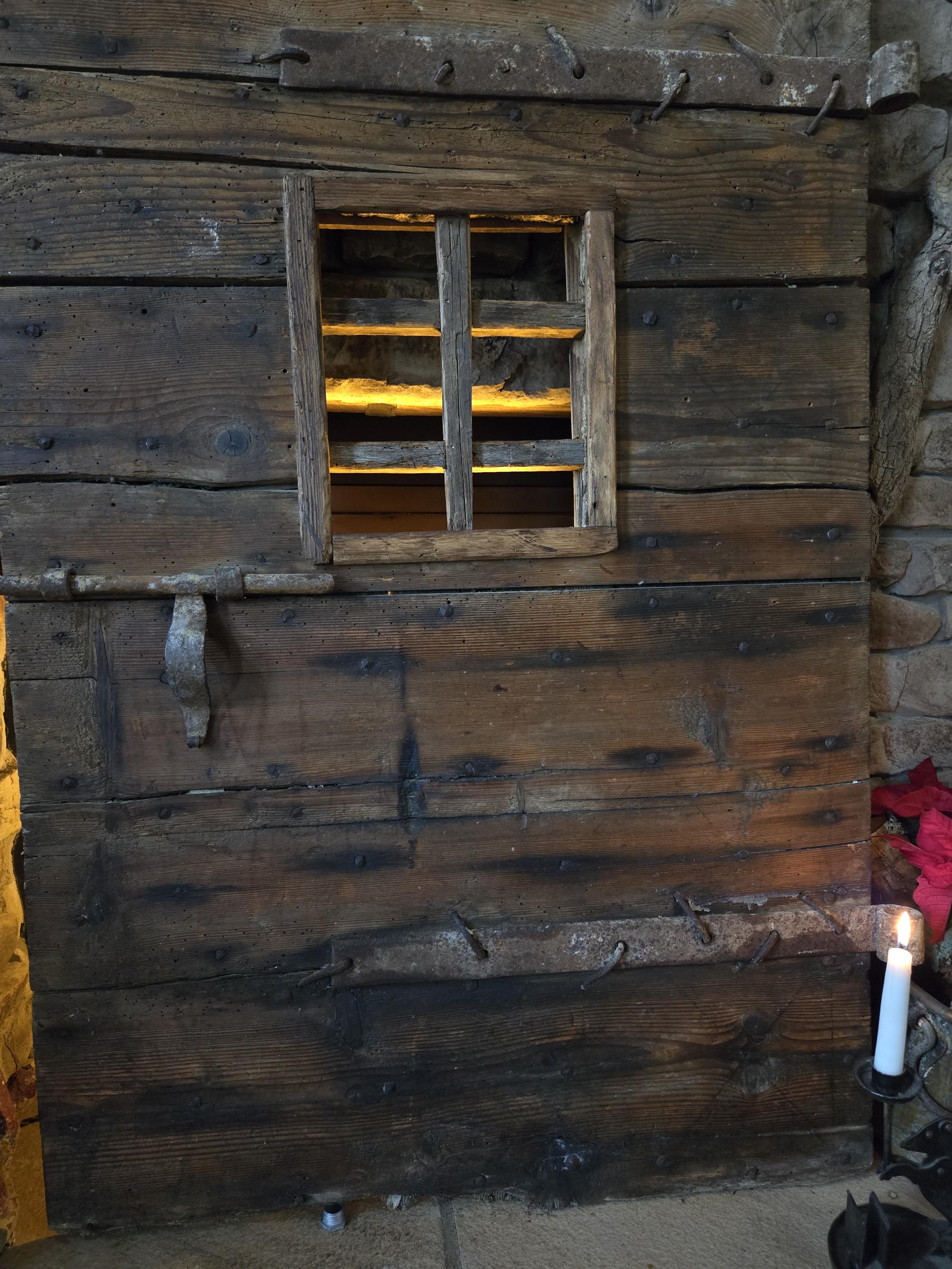 1700s French Chestnut Wine Cellar Door With Original Old Window Old ...