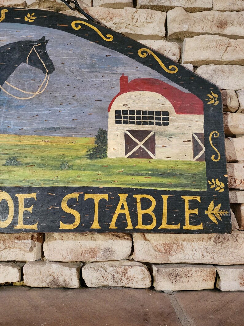 Antique Equus Folk Art Americana Tack Store*tradesign Folk Art ...