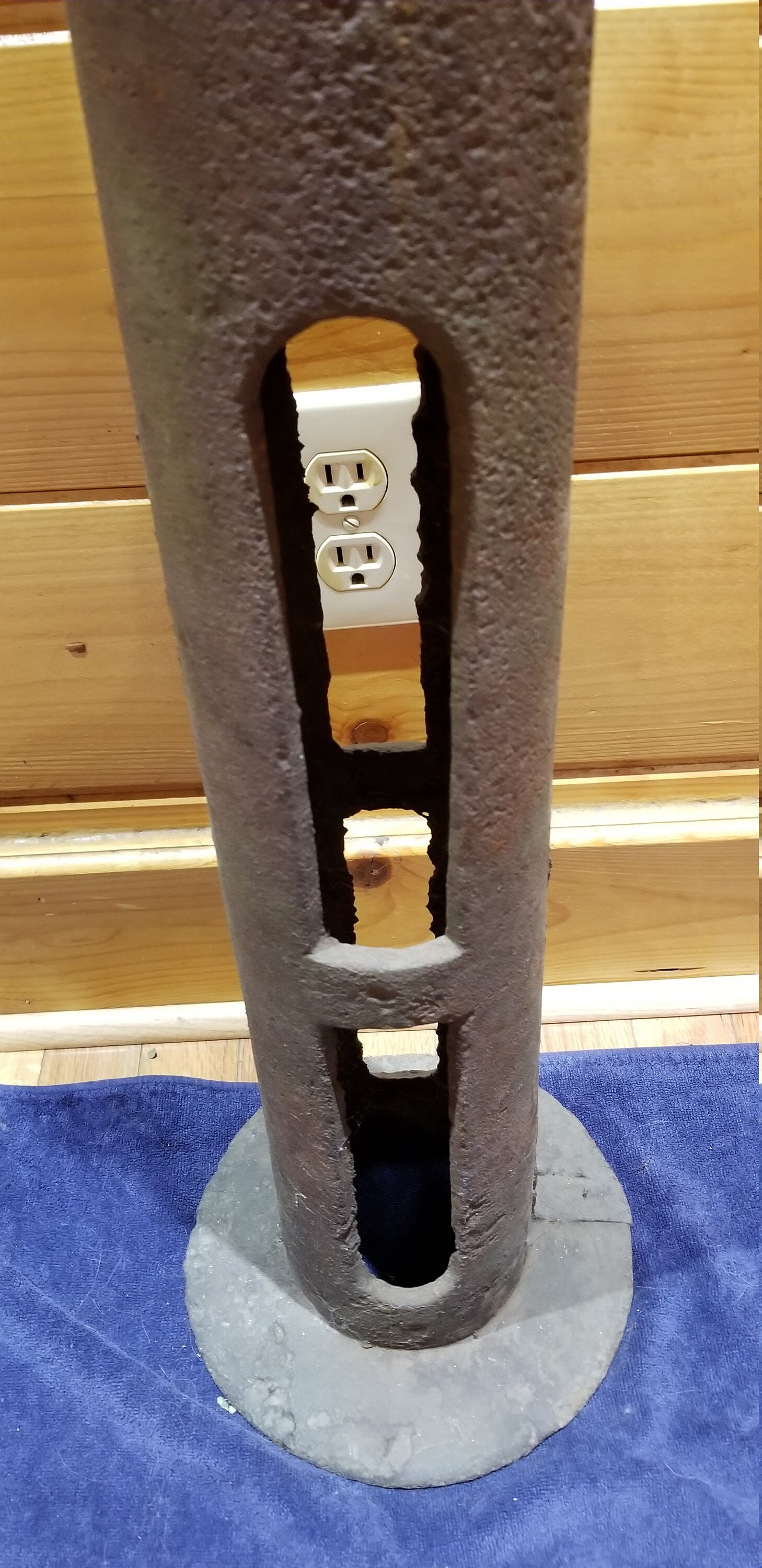 SOLD *** Antique American Cast Iron Hitching Post Tree Form Museum ...