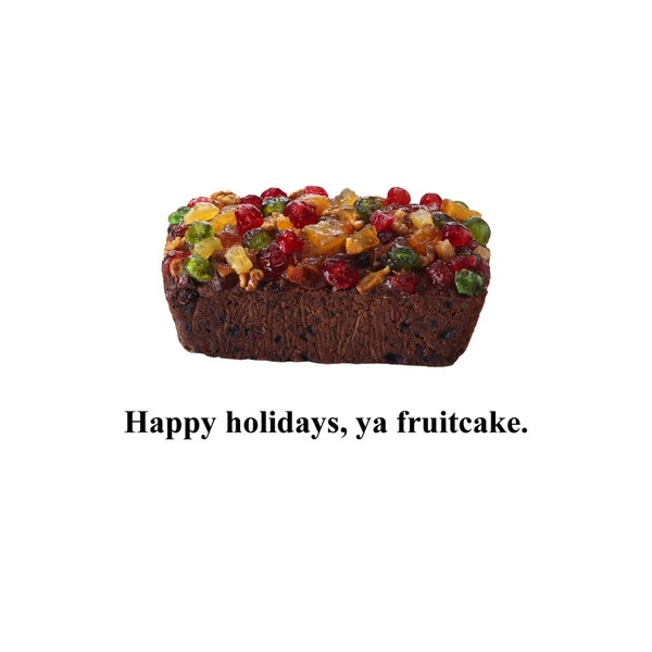 Fruitcake Card - Etsy