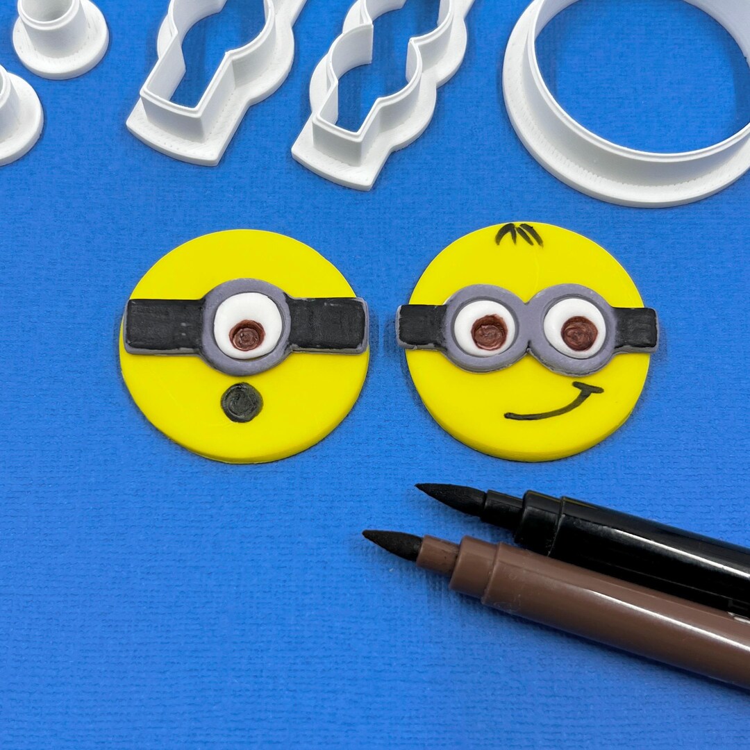 Minion Cutter (6 Piece Set) for Fondant/cookie/polymer Clay - Etsy ...