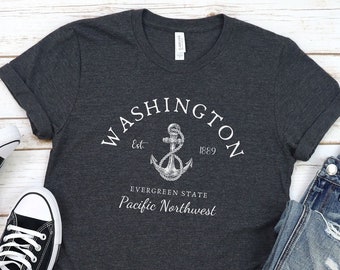 Washington State Shirt - Etsy
