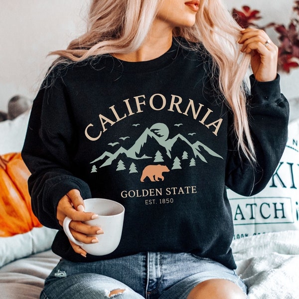 California Crewneck Sweatshirt - Etsy