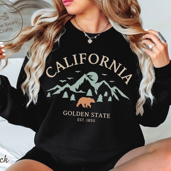 California Crewneck Sweatshirt - Etsy