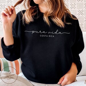 Pura Vida Costa Rica Sweatshirt, Unisex Crewneck Pullover - Etsy