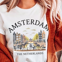 Rotterdam Skyline T-shirt, Dutch Souvenir, Netherlands Shirt, Gift From ...