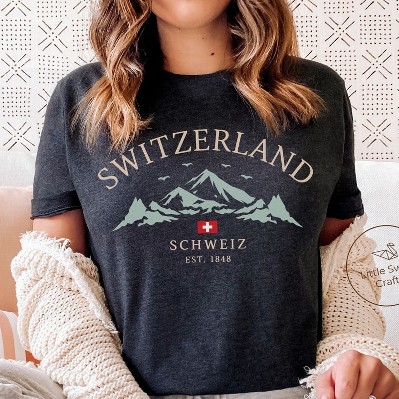 Switzerland Alps Tshirt - Etsy