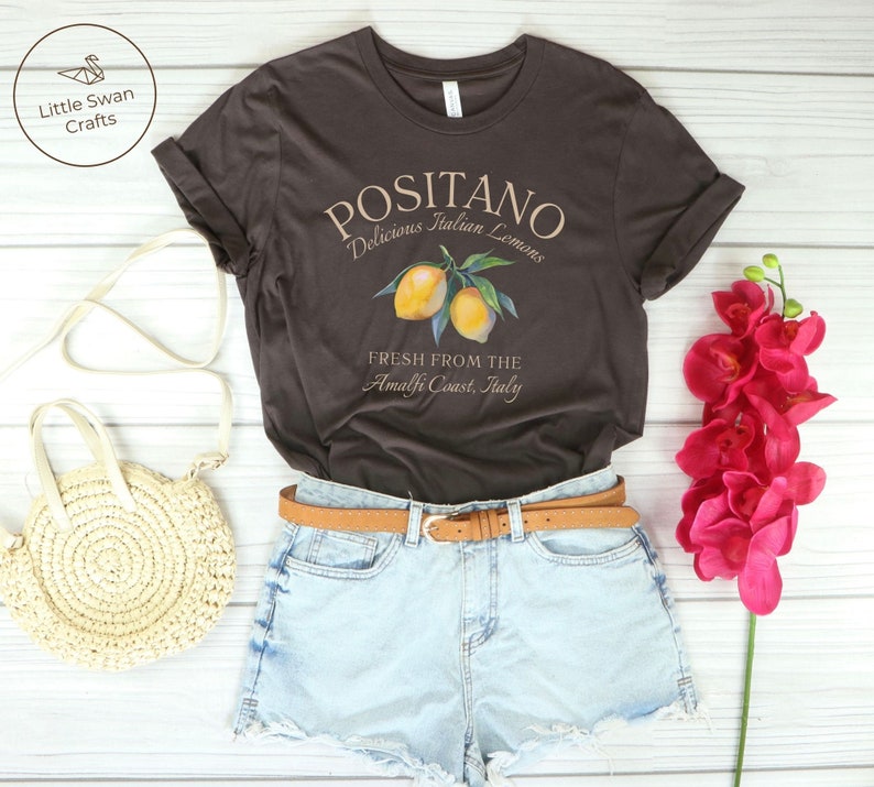 Positano Italy Shirt Amalfi Coast Italian Lemons Soft and - Etsy