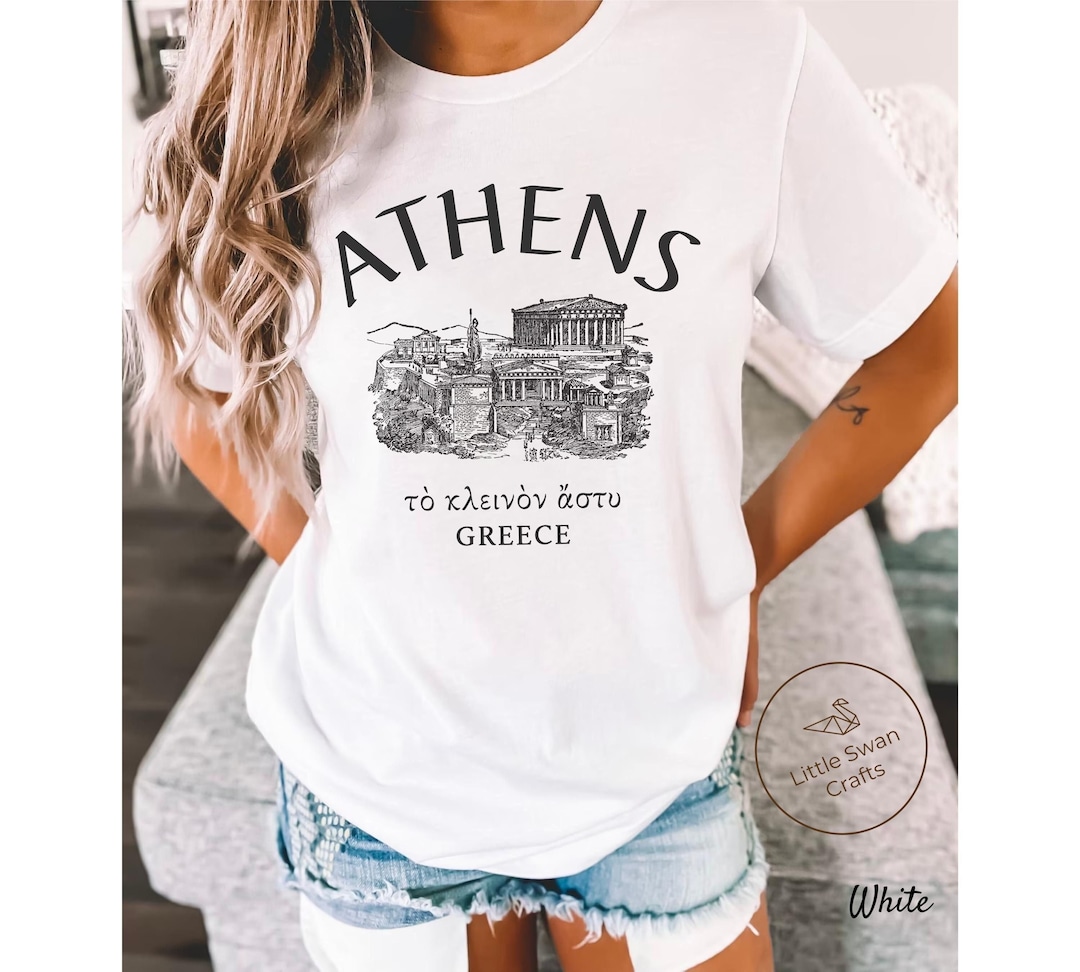 Athens Shirt, Greece Clothes, Acropolis T-shirt, Unisex - Etsy