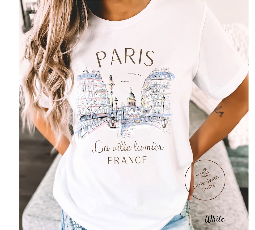 Paris Shirt, Montmartre Tee, French Clothes, France Soft and ...