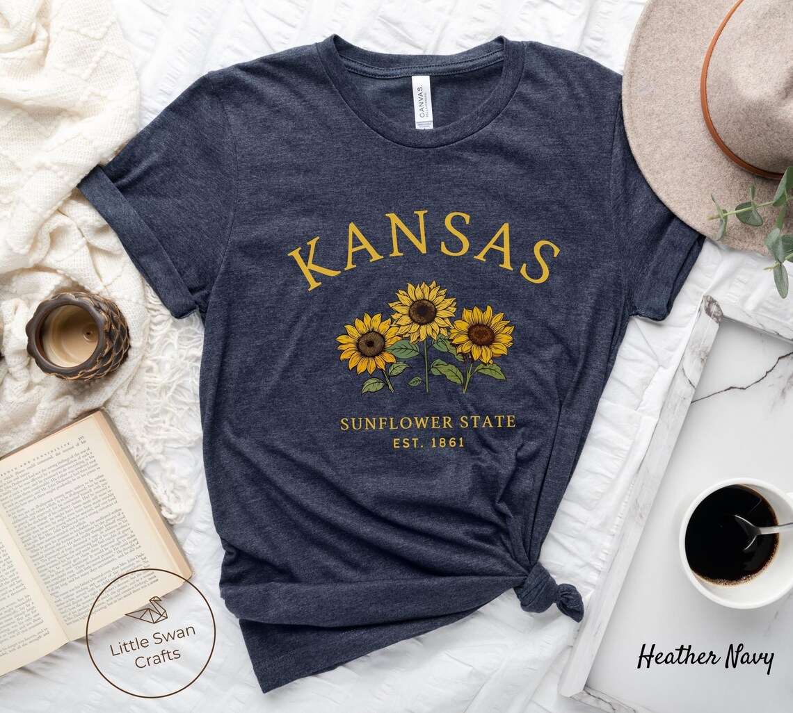 Kansas Shirt, Sunflower State T-shirt - Unisex - Etsy