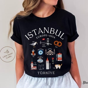 Istanbul Shirt, Turkish Landmarks, Turkiye Clothes, Country Turkey T ...