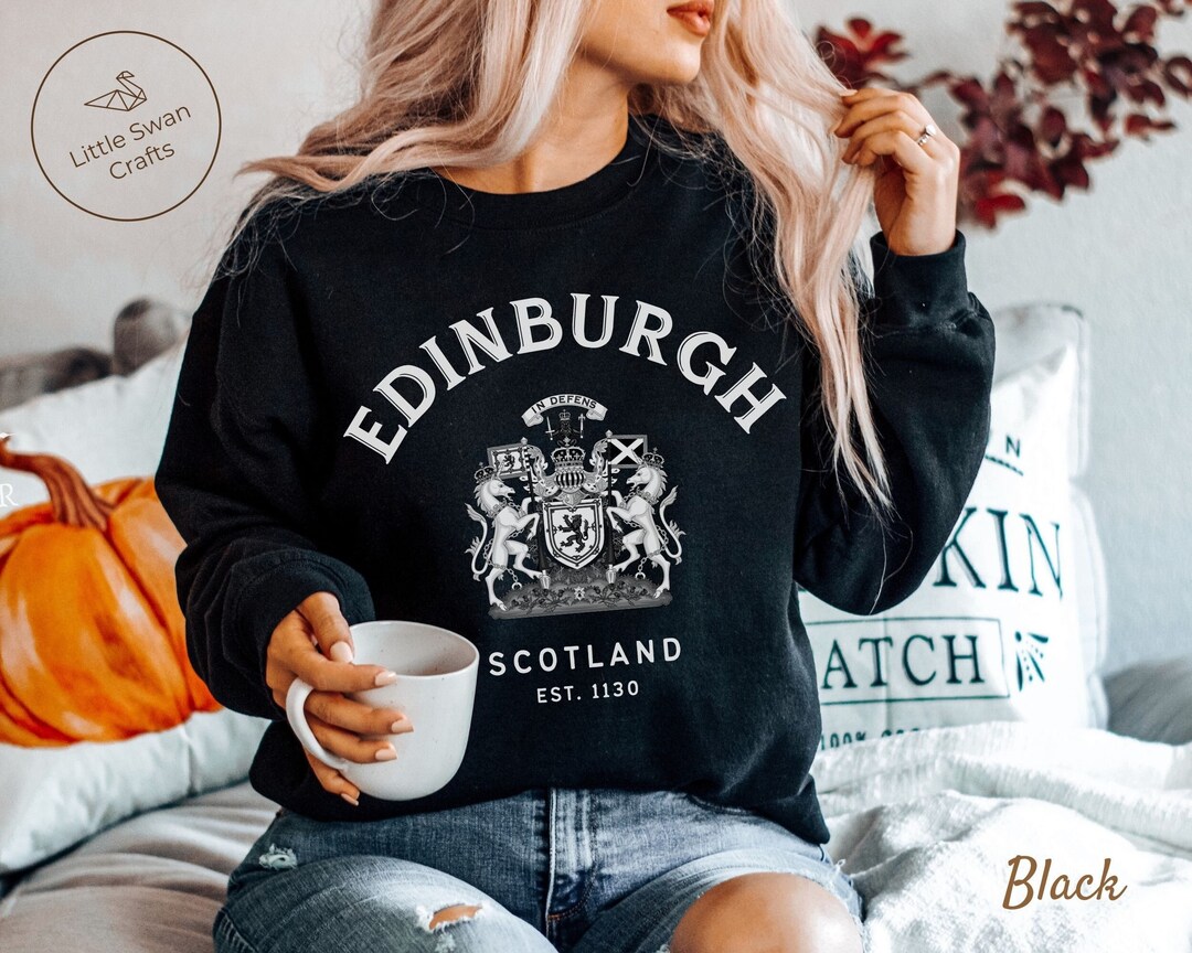 Edinburgh Sweatshirt, Scotland Crewneck Pullover, Unisex - Etsy