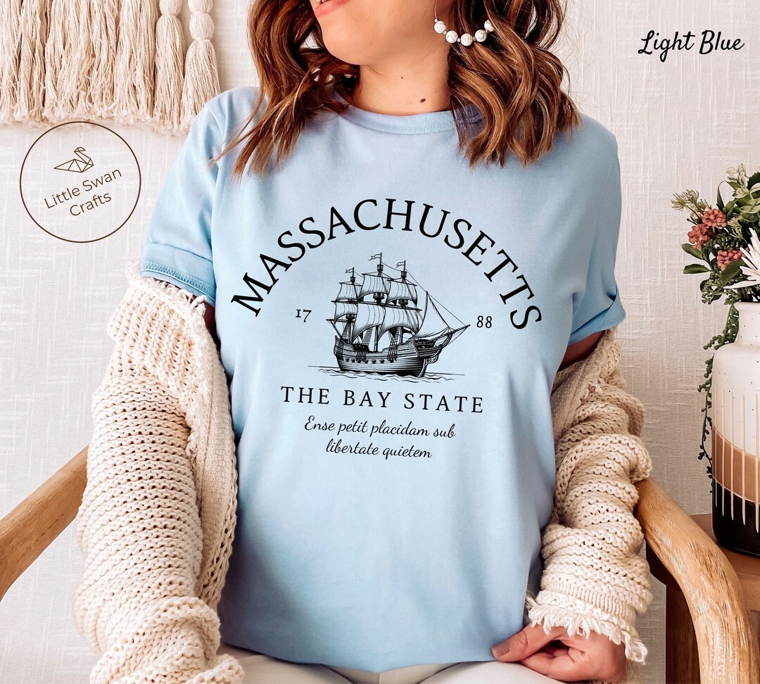 Massachusetts Shirt, the Bay State T-shirt, Unisex - Etsy