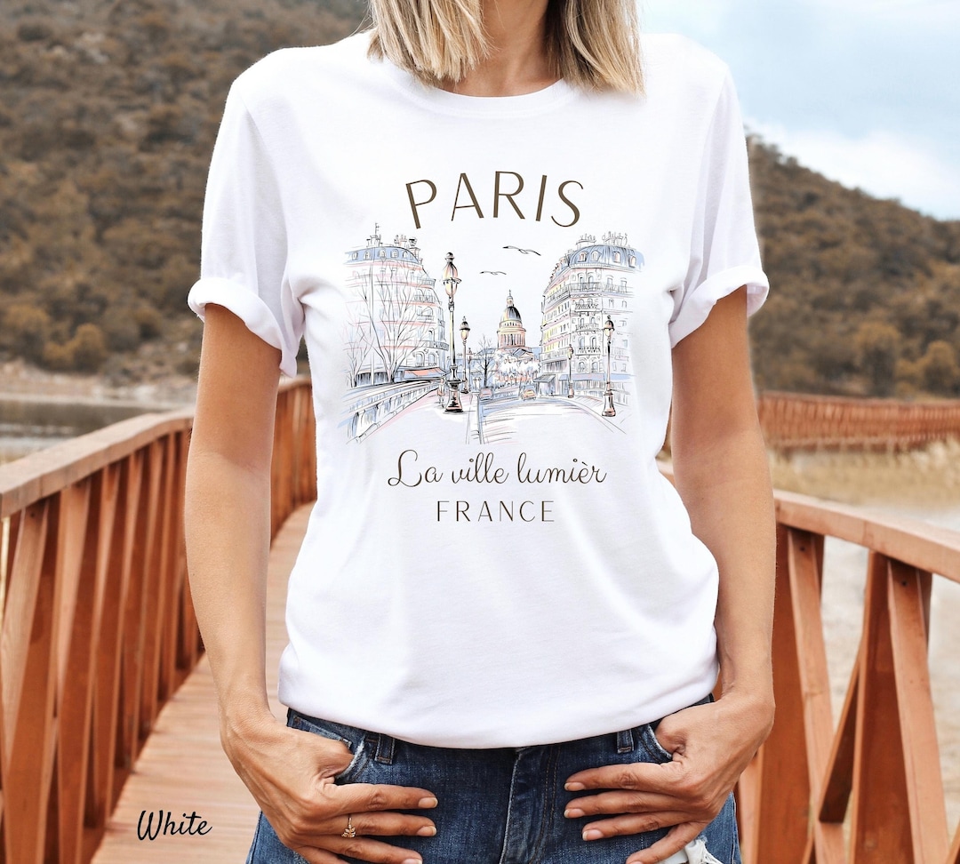 Paris Shirt Montmartre Tee French Clothes France Soft and - Etsy