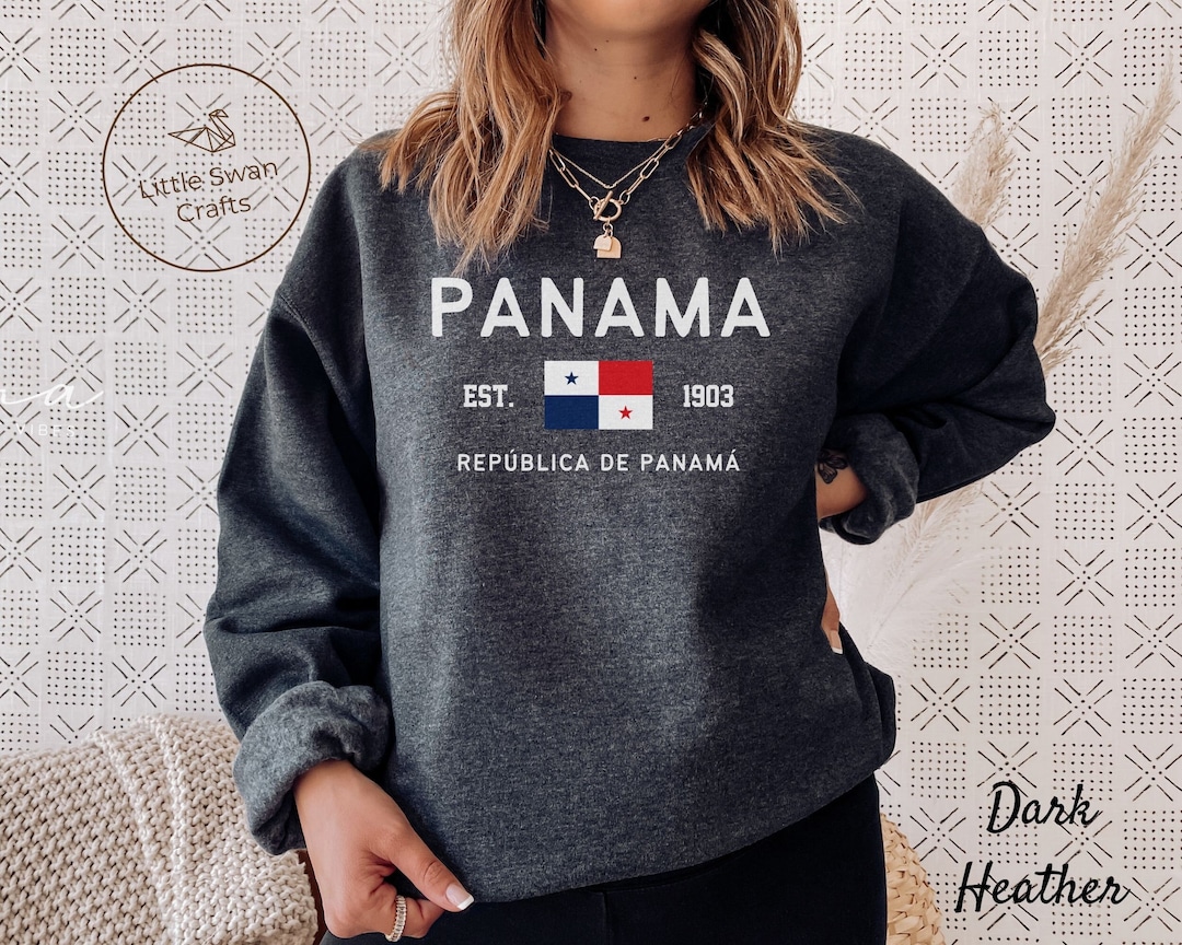 Panama Sweatshirt, Panamanian Flag Crewneck Pullover, Unisex - Etsy