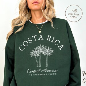 Costa Rica Sweatshirt, Soft and Comfortable Crewneck Pullover, Unisex ...