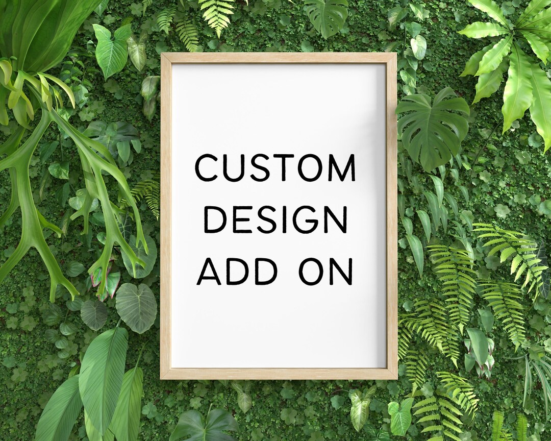 Custom Design Add on for Your Order - Etsy