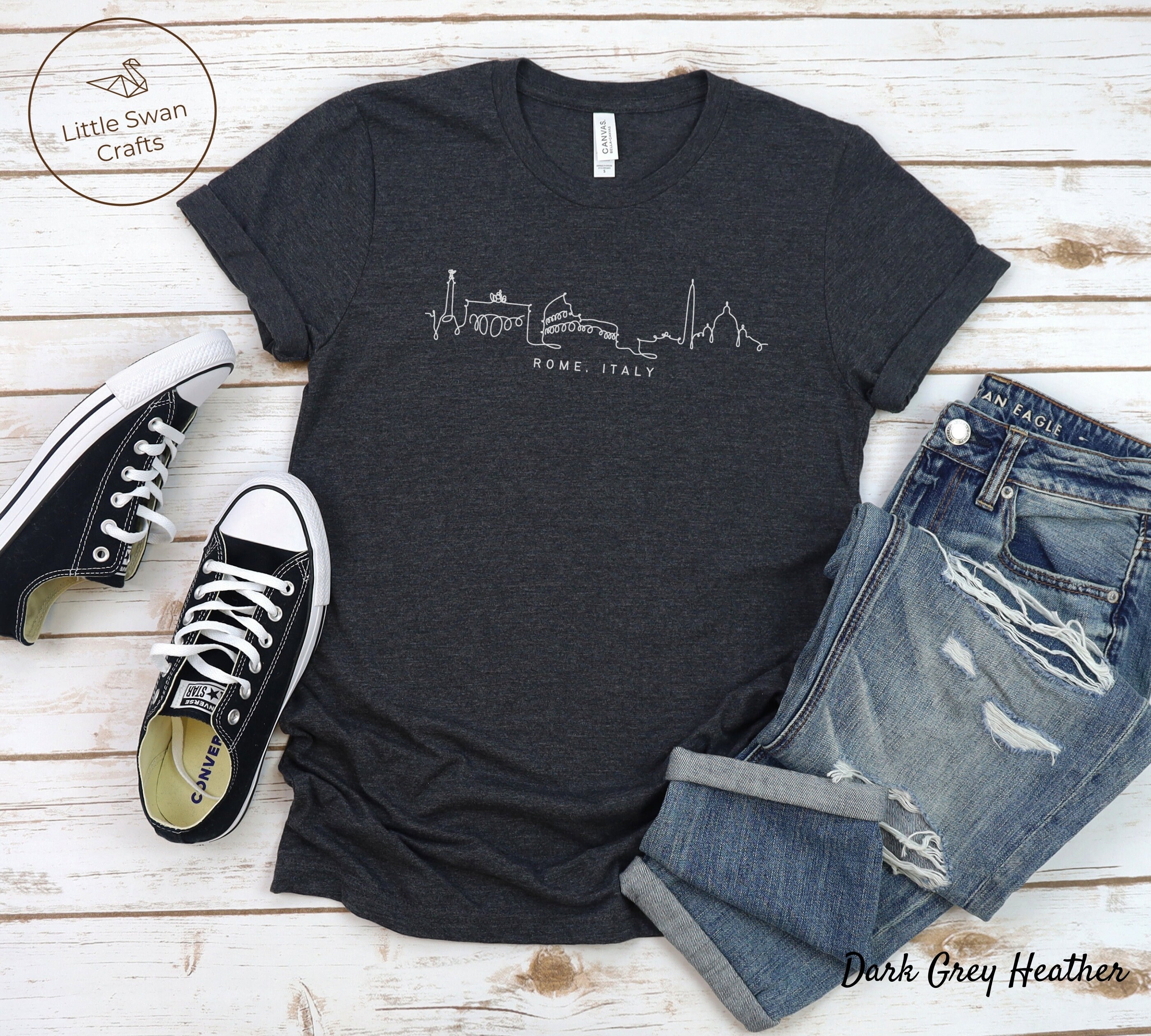Rome Italy Shirt, Roma Skyline Colosseum T-shirt, Unisex - Etsy