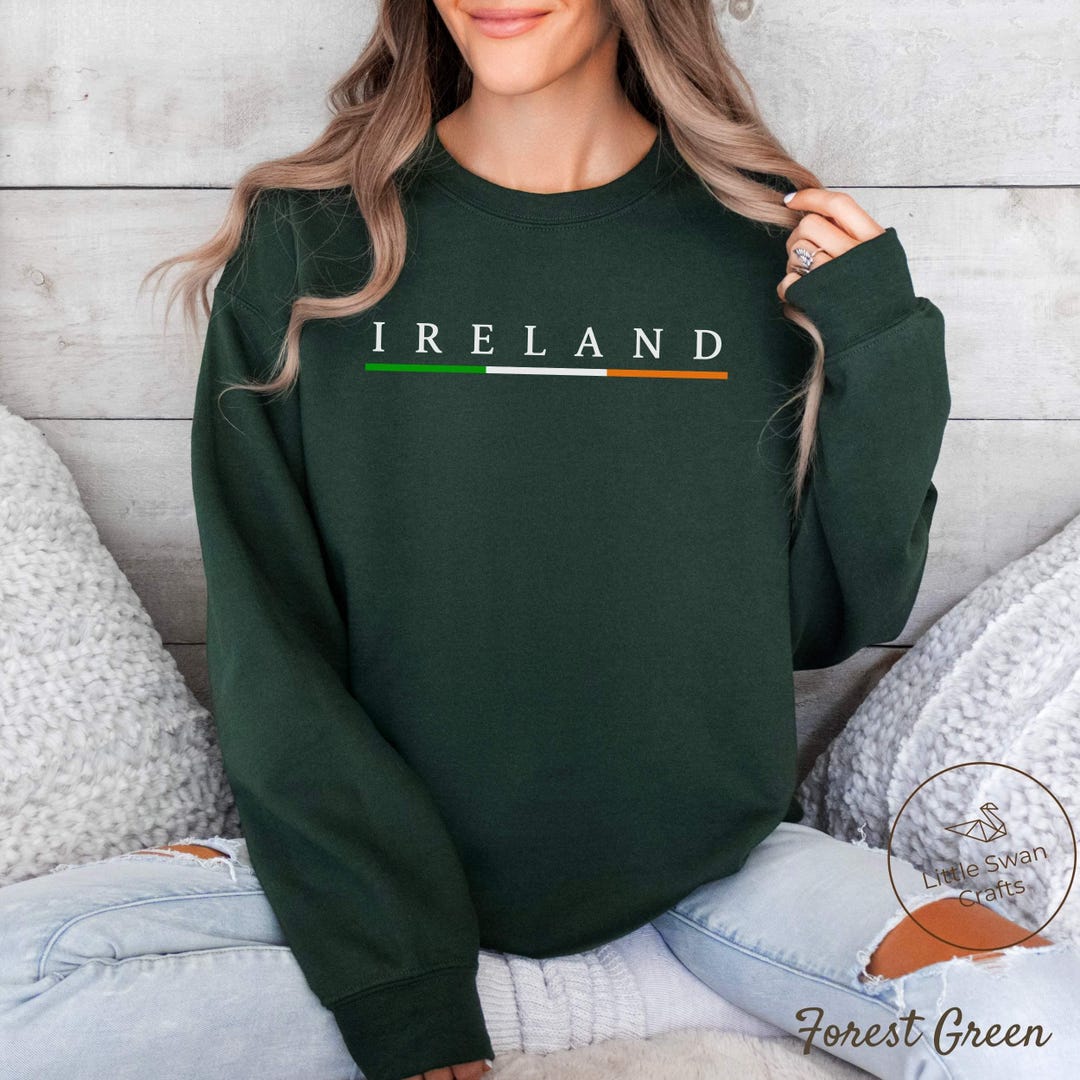 Ireland Sweatshirt, Irish Flag Crewneck Pullover, Unisex - Etsy UK