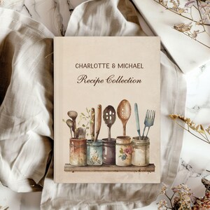 Personalized Recipe Book for Couples, Custom Cookbook Journal, Family ...