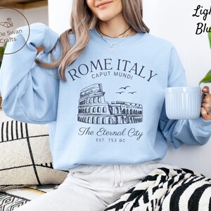 Rome Italy Sweatshirt, Colosseum Crewneck Pullover, Unisex - Etsy
