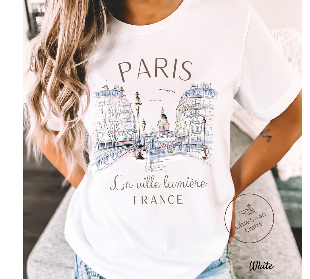 Paris Shirt, Montmartre Tee, French Clothes, France Soft and ...