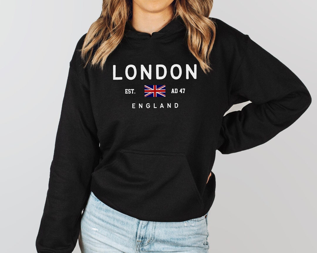 London Hoodie England Flag Hooded Sweatshirt Soft and - Etsy