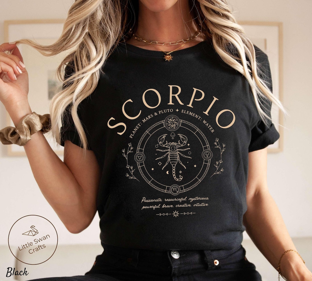 Scorpio Shirt, Zodiac Sign Astrology T-shirt, November Birthday Gift ...