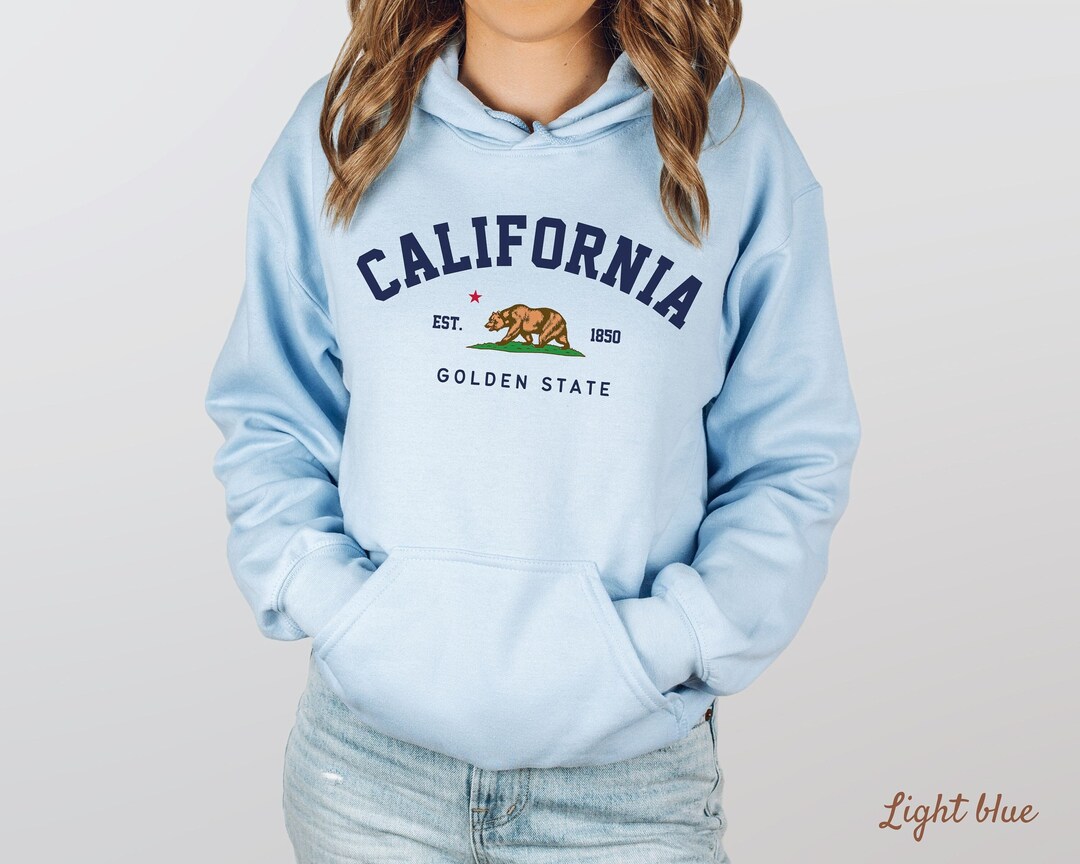 California Hoodie, Cali Flag Hooded Sweatshirt, CA Hoody, Soft and ...