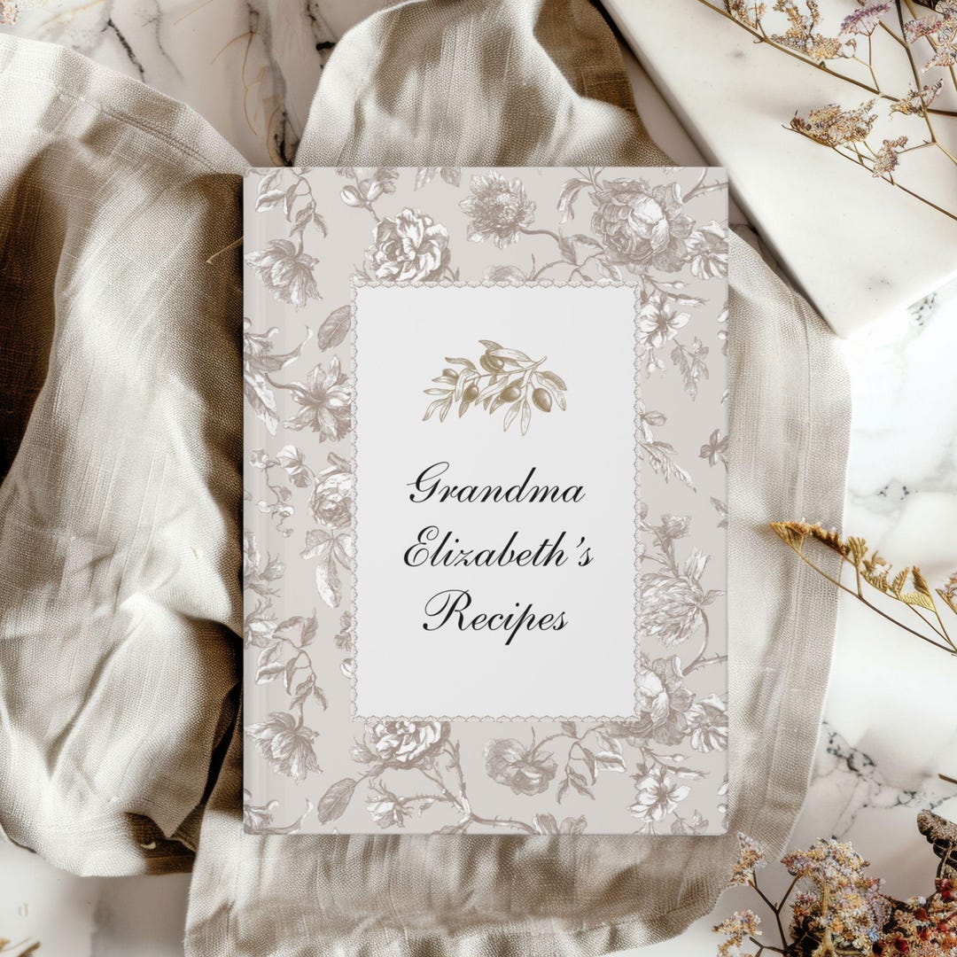 Personalized Recipe Book, Custom Grandma's Cookbook, Family Food ...