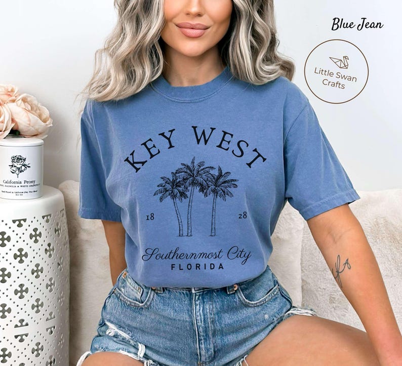 Key West Shirt, Florida Keys Comfort Colors T-shirt, Unisex - Etsy