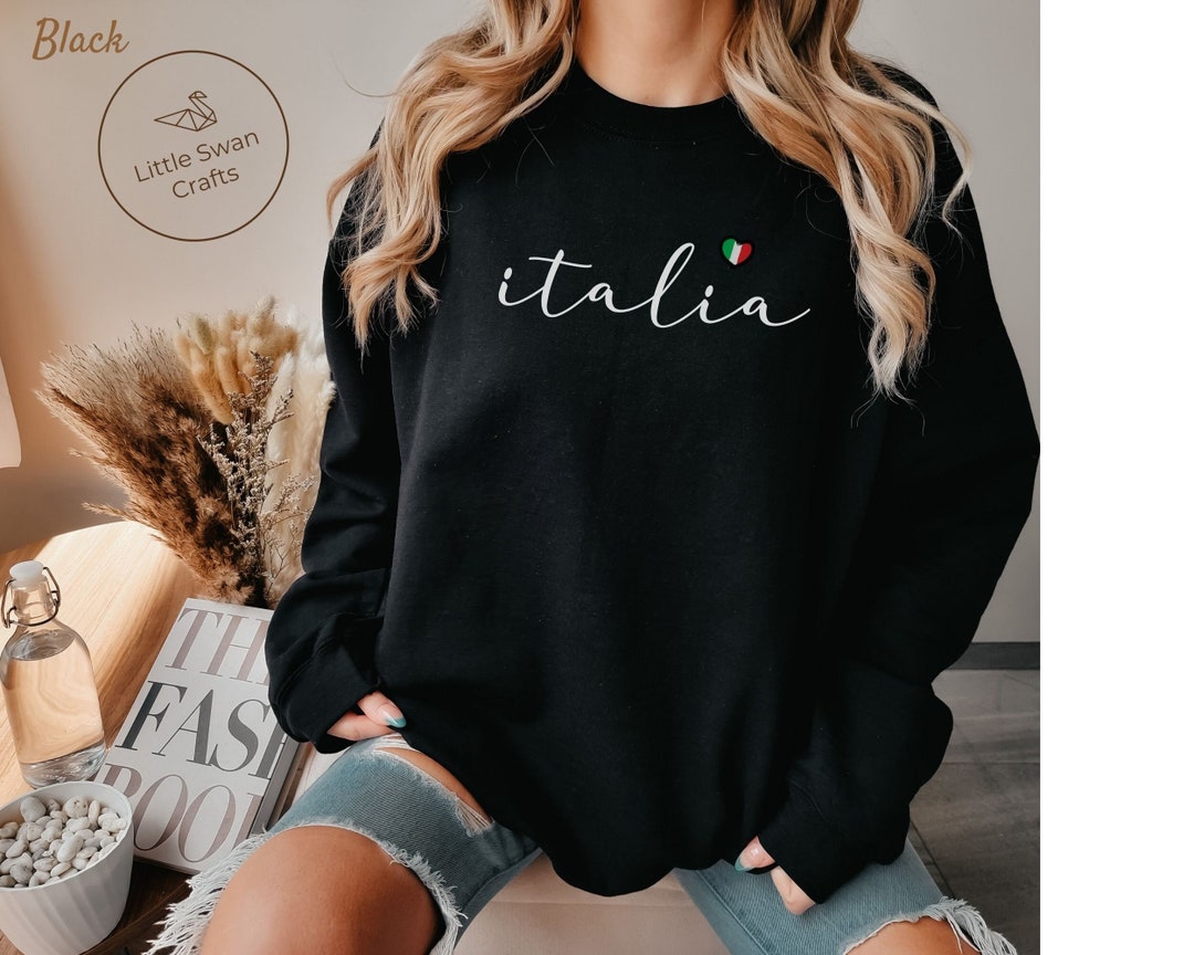 Italy Sweatshirt, Italian Flag Heart Crewneck Pullover, Unisex - Etsy